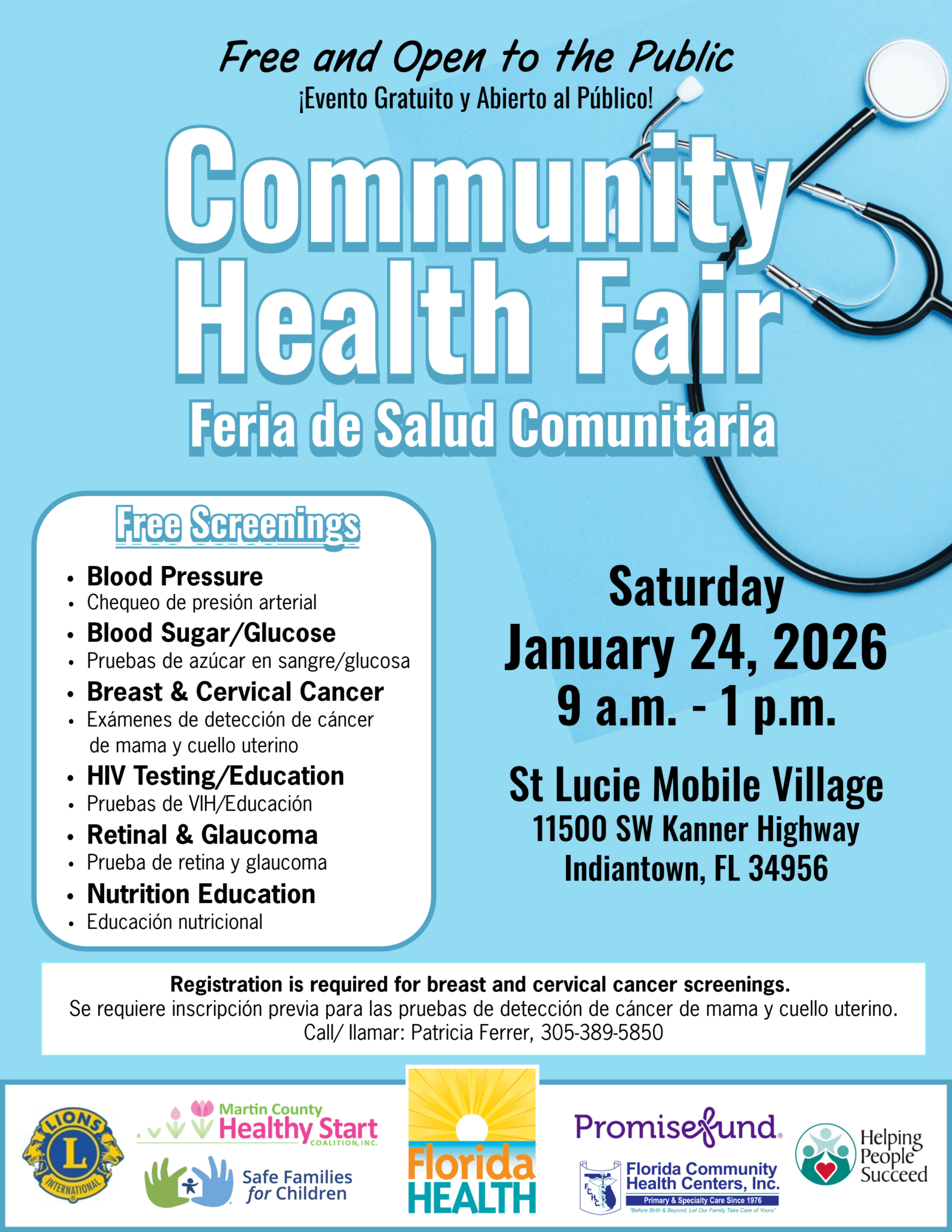 Community Health Fair - January 24, 2026